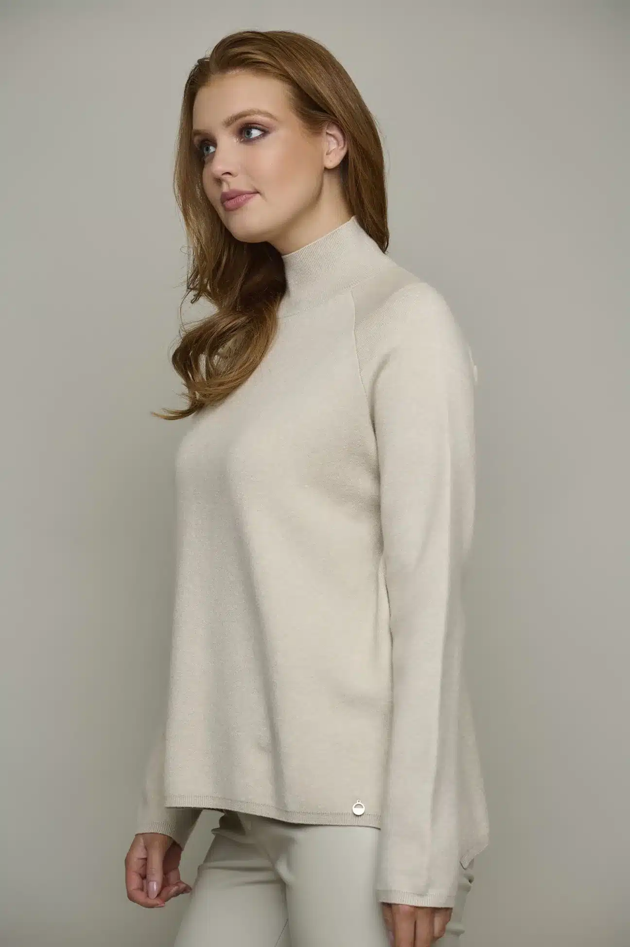 Rino & Pelle Dinty Mock Neck Sweater Angora - Aukia