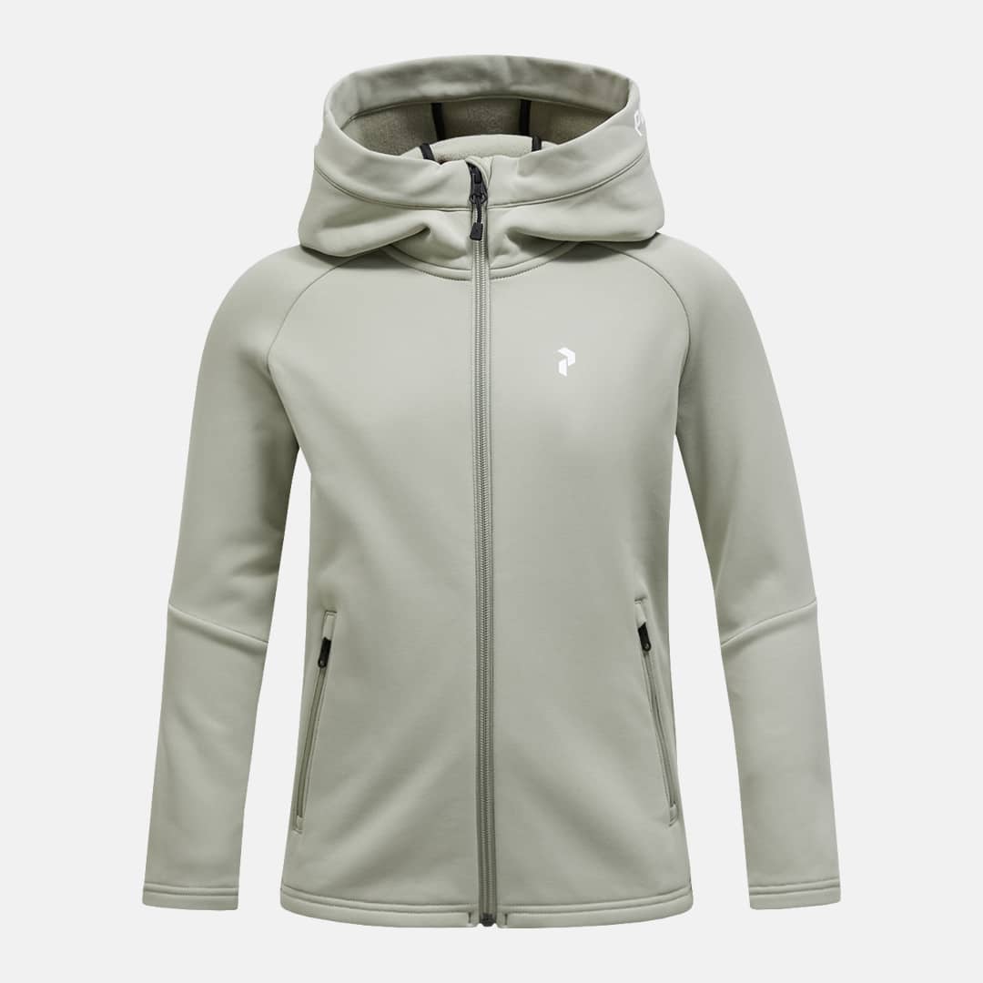 Peak Performance Rider Zip Hood Junior Limit Green - Aukia