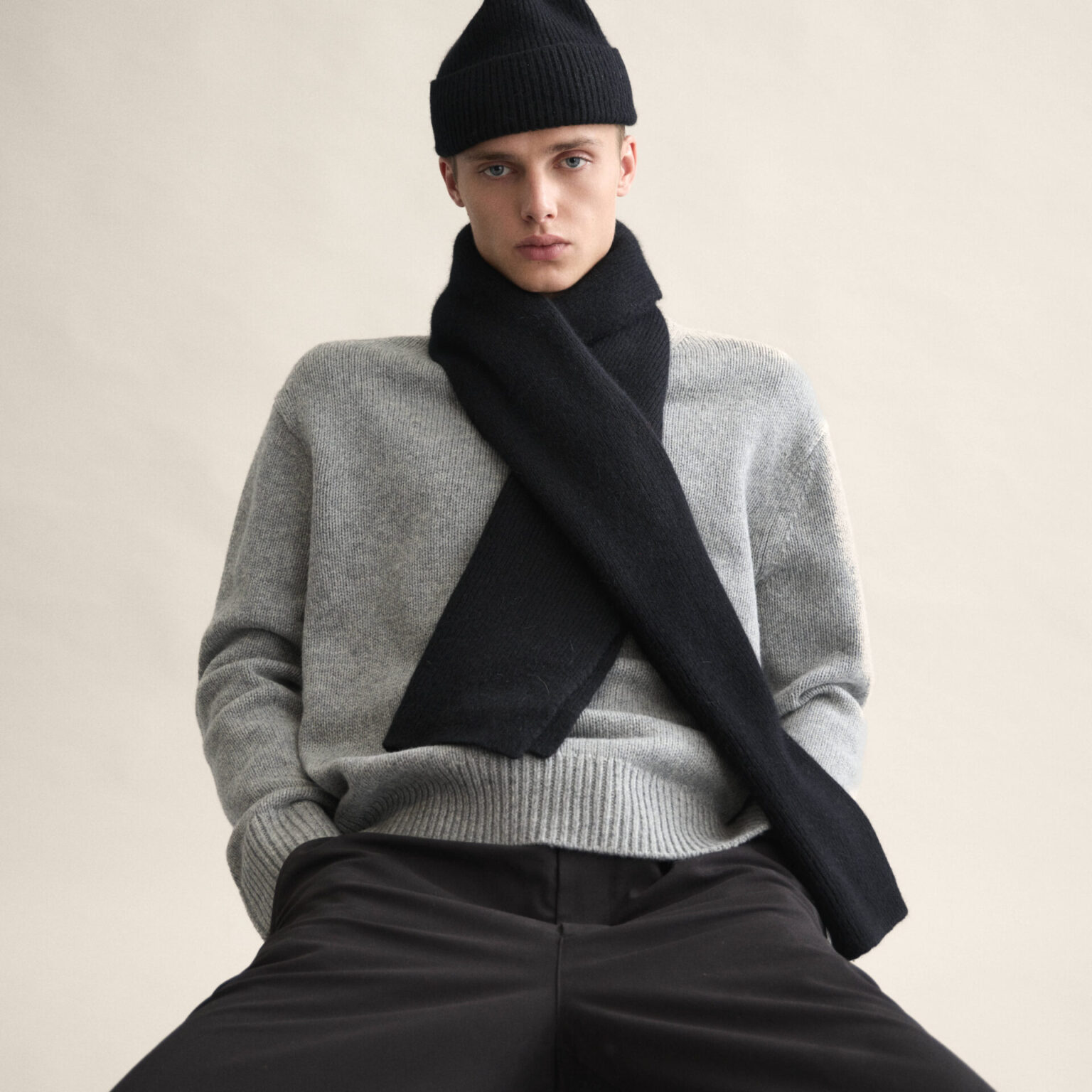 Le Bonnet Scarf — Onyx - Aukia